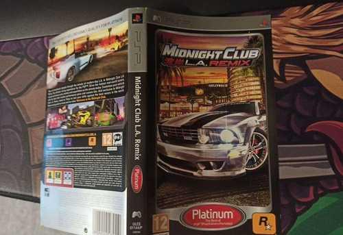 Обложка для игры PSP Midnight Club LA Remix