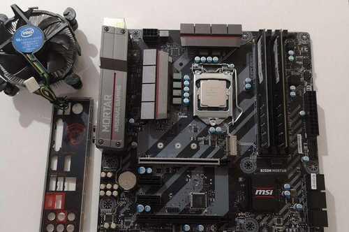 Плата, процессор i3-7100, озу 16 Гб