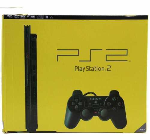 Sony PS 2 Slim (scph 77008) Black В коробке (Нова