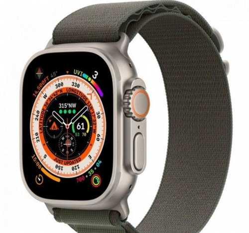 Ремешок apple watch ultra titanium green alpine