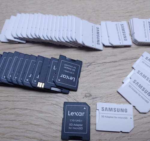 40x Адаптеры для microsd Samsung/ lexar