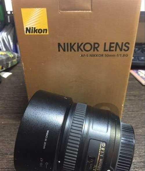 Объектив Nikon af-s nikkor 50mm f/1.8G