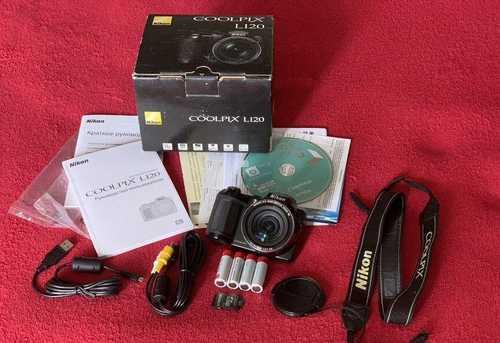 Фотоаппарат Nikon Coolpix L120 комплект, документы