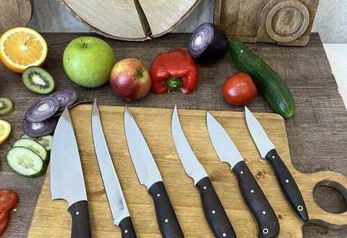 Набор кухонных ножей 6 шт х12мф венге