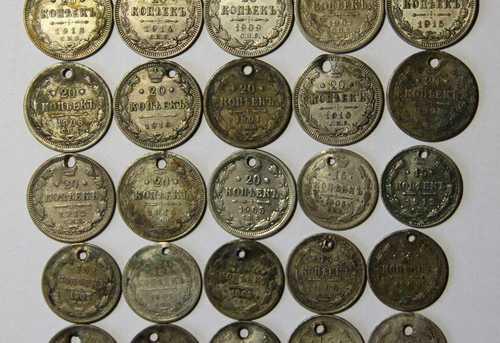 Монеты серебро царизм и СССР как украшения