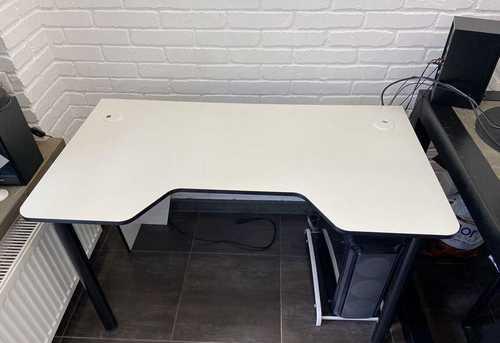 Компьютерный стол шхгхв: 125х70x75 см, цвет: Белый
