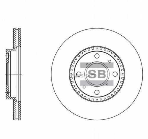 Sangsin brake SD4803 диск тормозной передний\ Suzuki Swift 1.3/1.5/1.3D 05