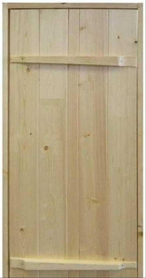 Дверь деревянная Ласточкин хвост / колхозница