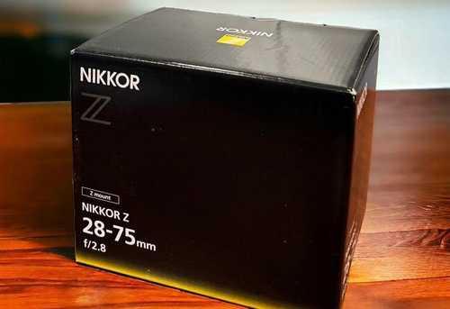 Nikon nikkor Z 28-75mm F2.8 новый