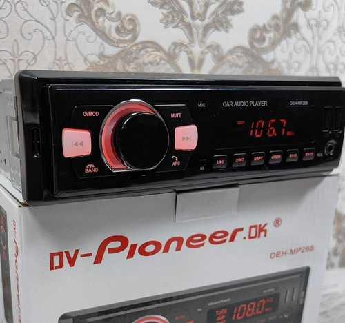 Магнитола новая 1din блютуз usb радио Pioneer.ok