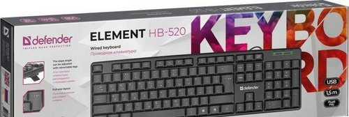 Клавиатура Defender Element HB-520 USB Black