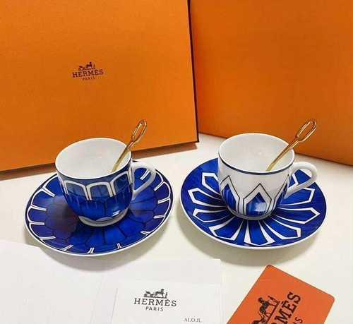 Hermes Bleus d'Ailleurs кофейная чайная пара