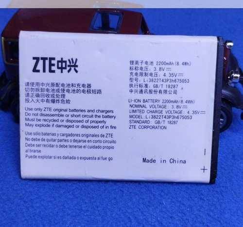 ZTE Li3822T43P3h675053. Аккумулятор. Оригинал