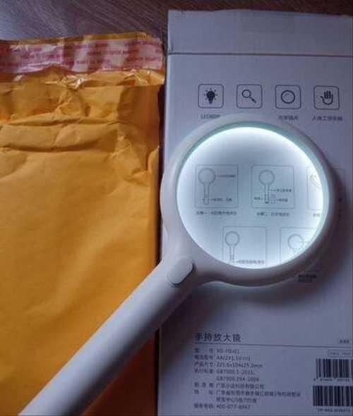 Лупа с подсветкой Xiaomi Xiaoda Magnifier (белая)