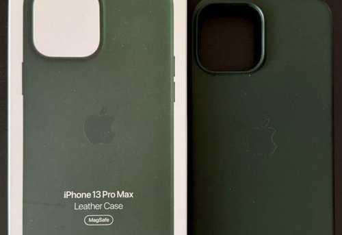 Чехол на iPhone 13 Pro Max Leather Sequoia Green