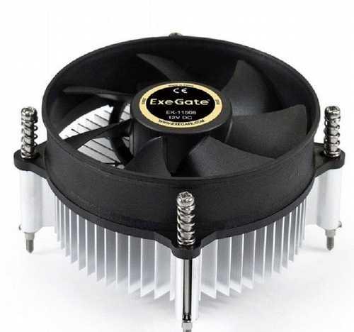 Exegate EX286141RUS Кулер ExeGate EK-11508.PWM (Al, LGA1150/1151/1155/1156/1200, TDP 75W, Fan 90mm