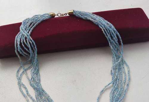 Ожерелье чешский бисер