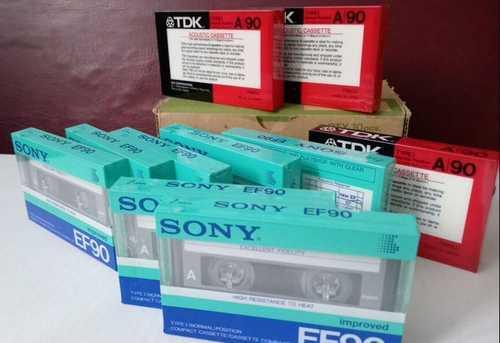 Аудиокассеты новые запечатанные sony,tdk