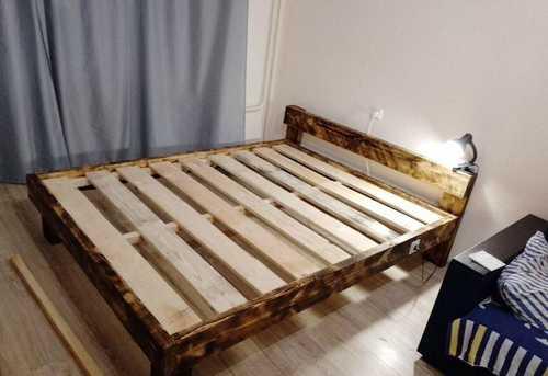 Кровать двухспальная 160 200 из массива