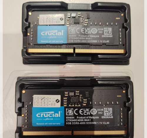 Оперативная память Crucial ddr5 2x8gb 16gb sodimm