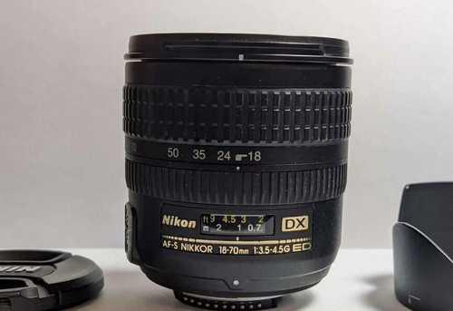 Объектив Nikon Nikkor 18-70mm f3.5-4.5G