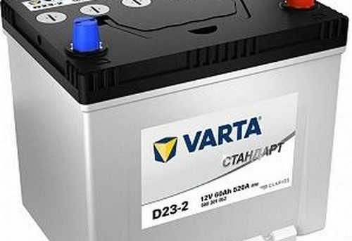 Аккумулятор Varta Стандарт 60Ач 520А Оп D23 Чехия