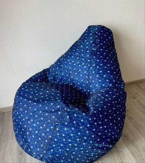 Кресло-мешок Синий со Звёздами
