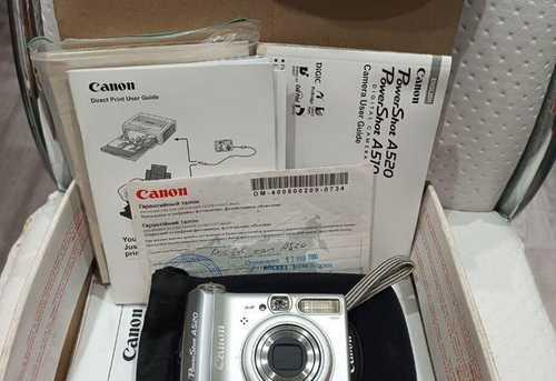 Фотоаппарат canon powershot a520