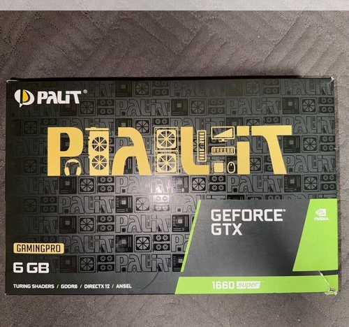 Видеокарта gtx 1660 super 6gb palit