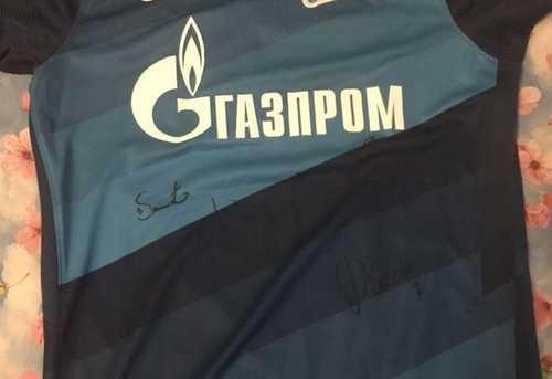 Футбольная форма фк "Зенит" с автографами