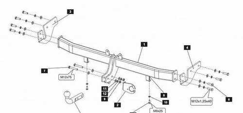 Фаркоп Baltex для Hyundai Solaris 2010-2017