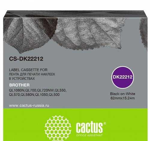 CS-DK22212, Картридж cactus CS-DK22212 для ленточных