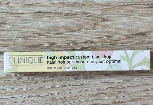 Clinique high impact custom black kajal 01 новый