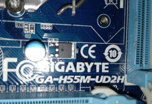 Материнская плата 1156 gigabite ga h55m-ud2h