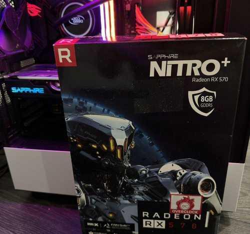 Видеокарта amd rx570 8gb Nitro+