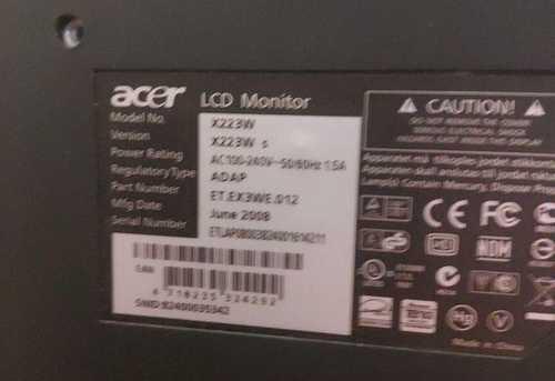 Монитор Acer x223w