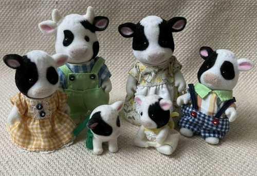 Sylvanian families семья коровок раритет