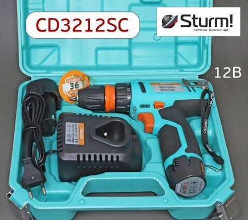 Шуруповерт аккумуляторный Sturm (12В) cd3212sc
