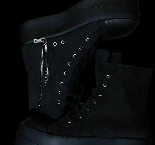 Ботинки Rick Owens Ramones Double Bumper Black