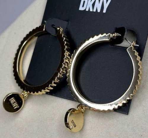 Серьги кольца Dkny оригинал