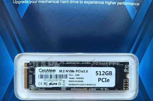 SSD M.2 NVMe 512GB новый CeaMere
