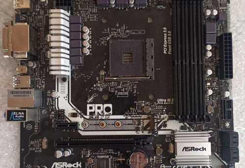 Материнская плата Asrock B350M Pro4 неисправная