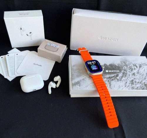 Часы Apple Watch 9 Ultra2 49mm   AirPods 3