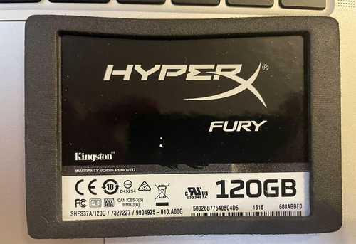 SSD Kingston HyperX Fury 120gb + Корпус