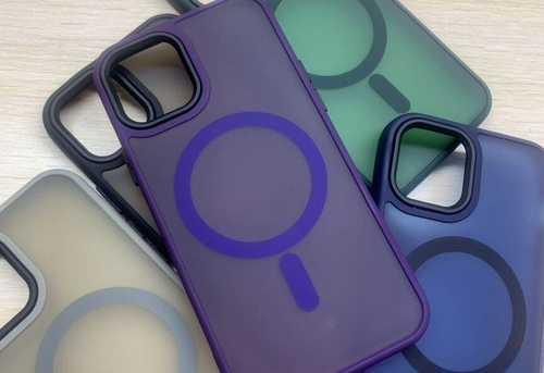 Чехол на iPhone 12/12 Pro MagSafe фиолетовый