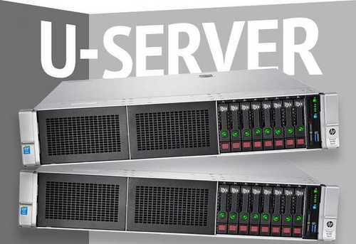 Сервер HP DL380 Gen9 8SFF 96v4 128G P440ar 800W 2U