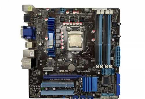 Мат. плата+CPU Socket-1156 Asus P7H55-M, i3 540