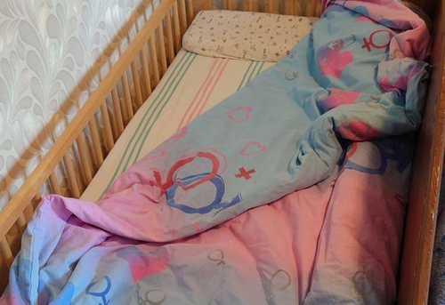Детская кровать IKEA Sultan, до 12 лет (70х160)