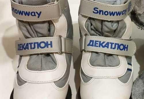 Лыжные ботинки детские N75 Quechua р. 31-32, 20см