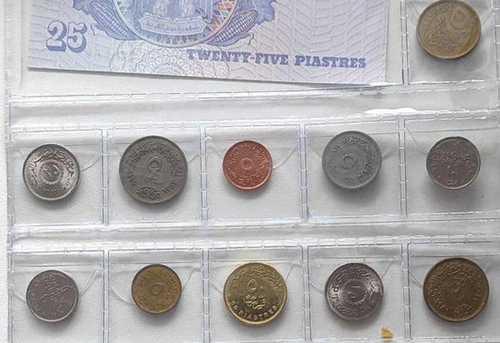 Коллекционные монеты Египта 22шт